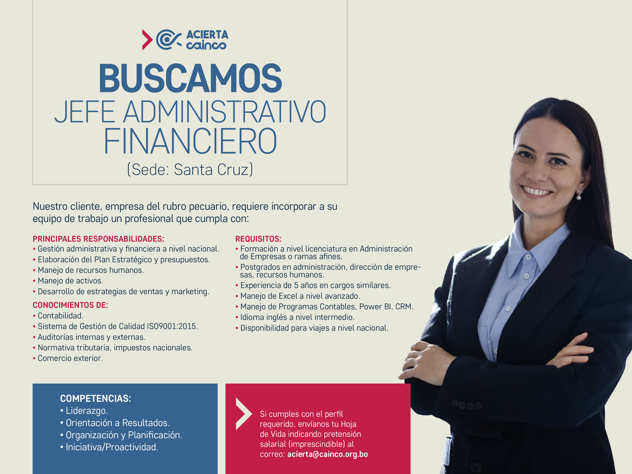JEFE ADMINISTRATIVO FINANCIERO | Trabajando Bolivia JEFE ADMINISTRATIVO FINANCIERO | Trabajando Bolivia
