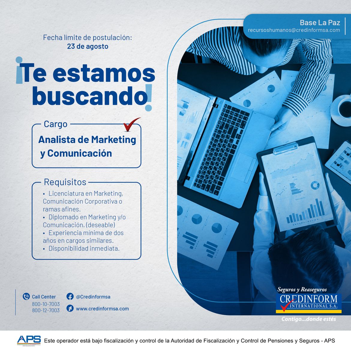 ANALISTA DE MARKETING Y COMUNICACIÓN | Trabajando Bolivia