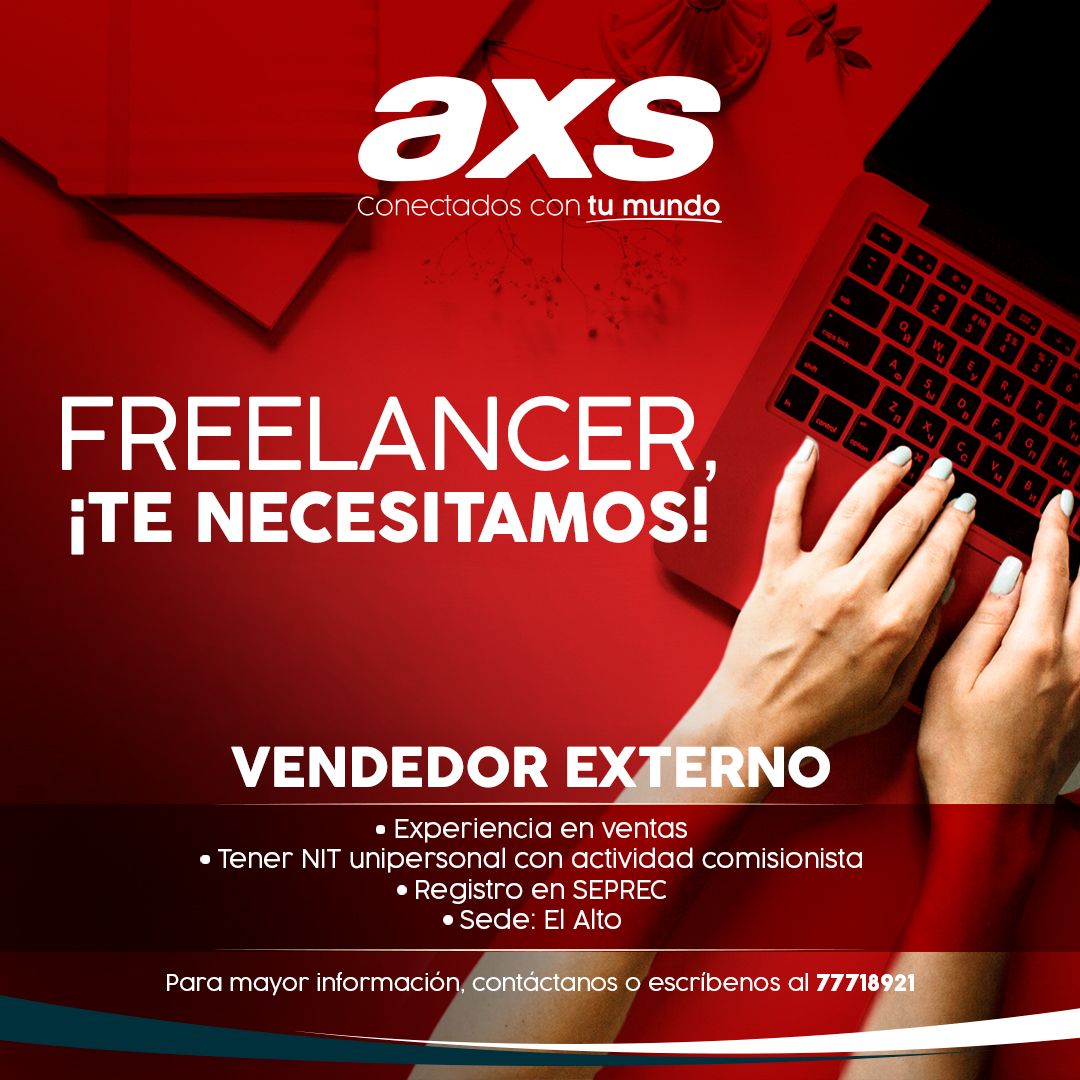 VENDEDOR EXTERNO | Trabajando Bolivia
