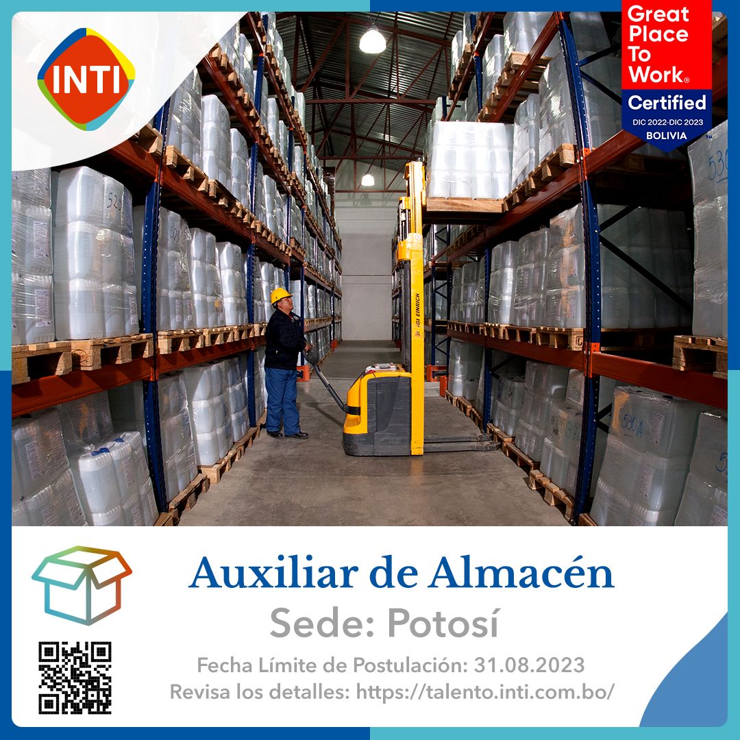 AUXILIAR DE ALMACEN | Trabajando Bolivia