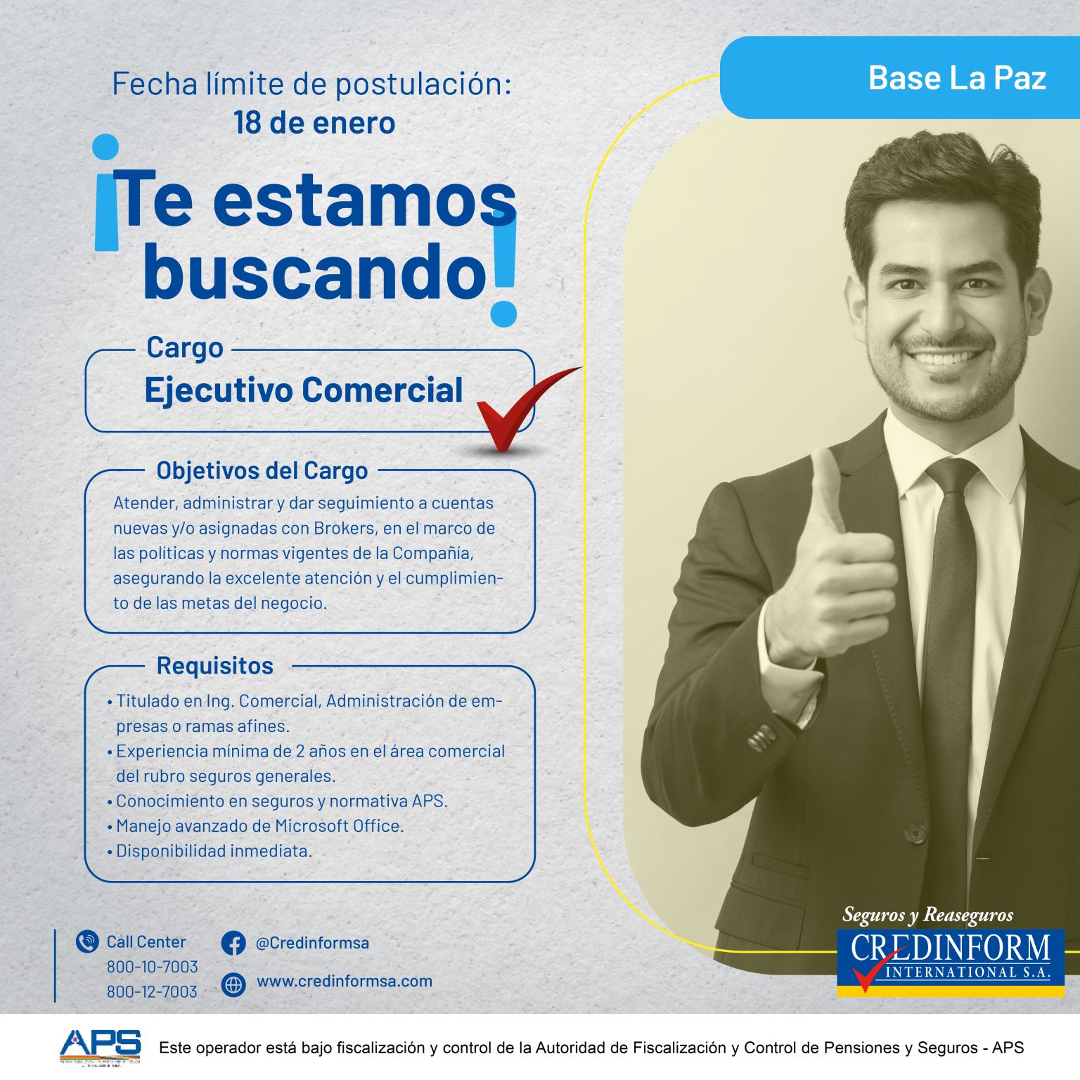 EJECUTIVO COMERCIAL | Trabajando Bolivia