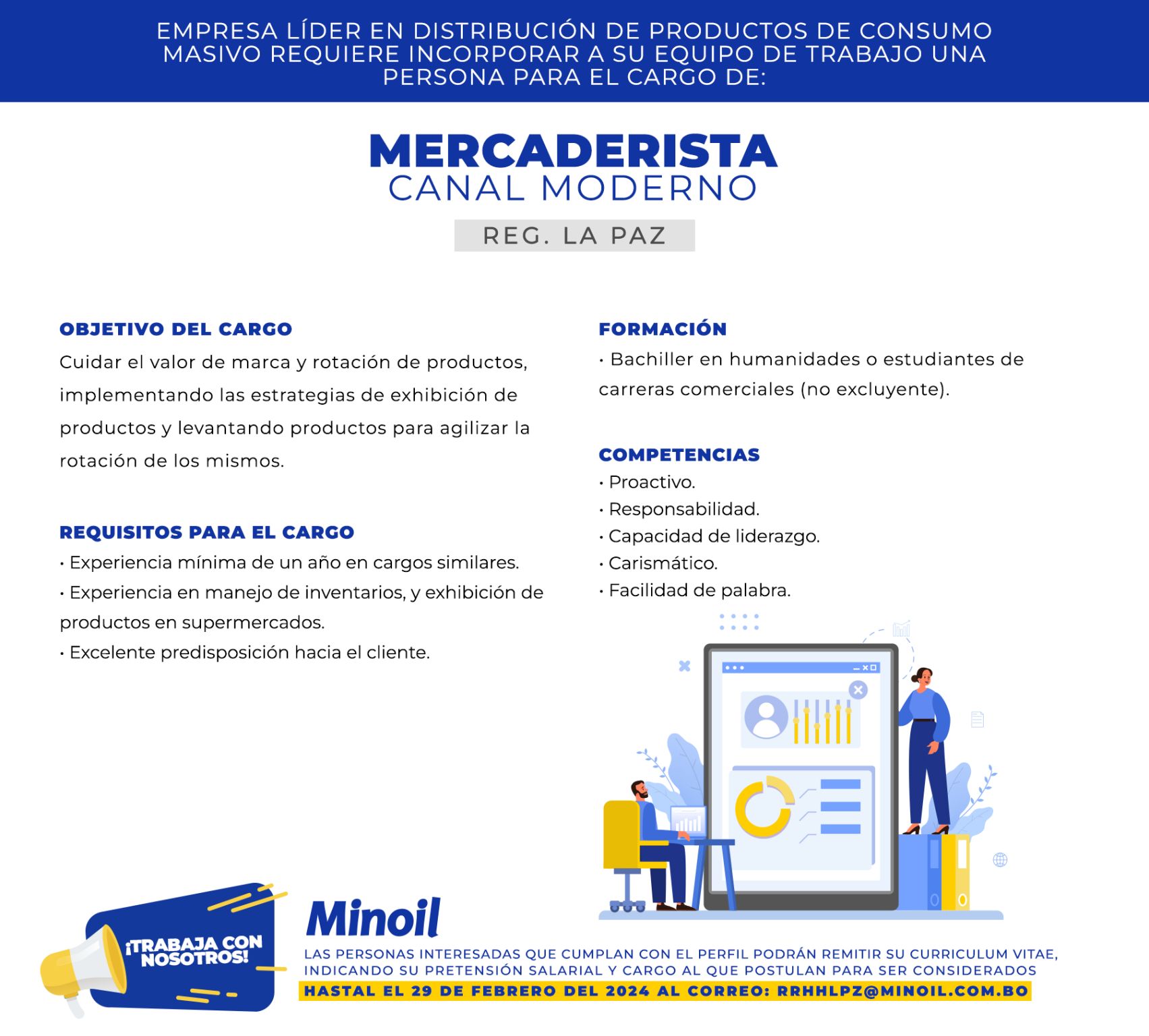 MERCADERISTA | Trabajando Bolivia