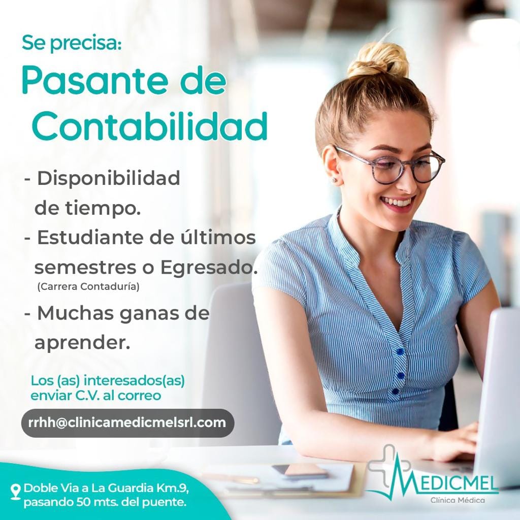 PASANTE DE CONTABILIDAD | Trabajando Bolivia