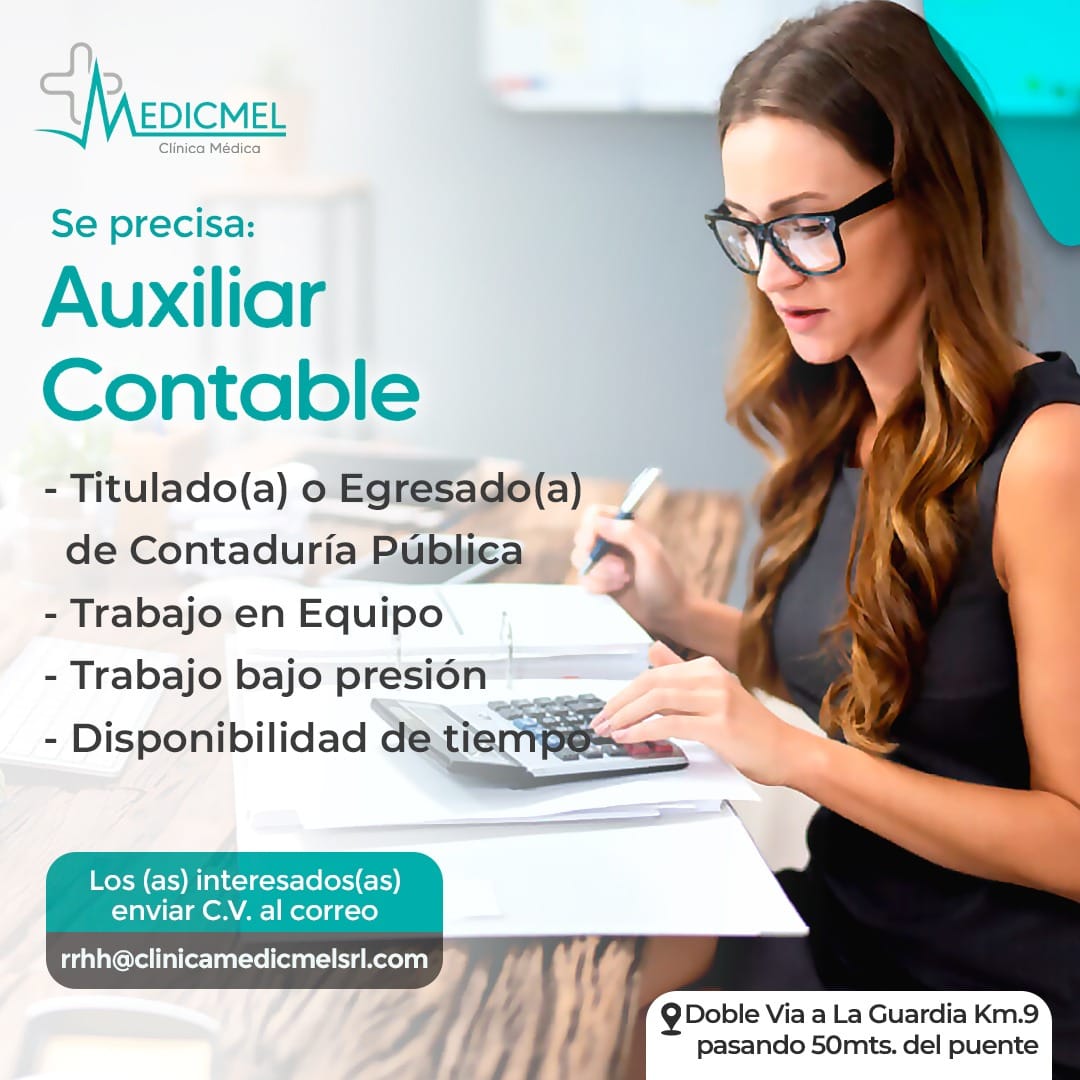AUXILIAR CONTABLE | Trabajando Bolivia