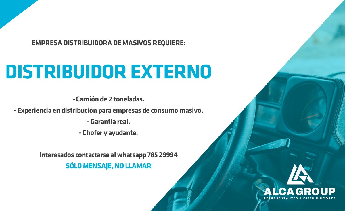 DISTRIBUIDOR | Trabajando Bolivia