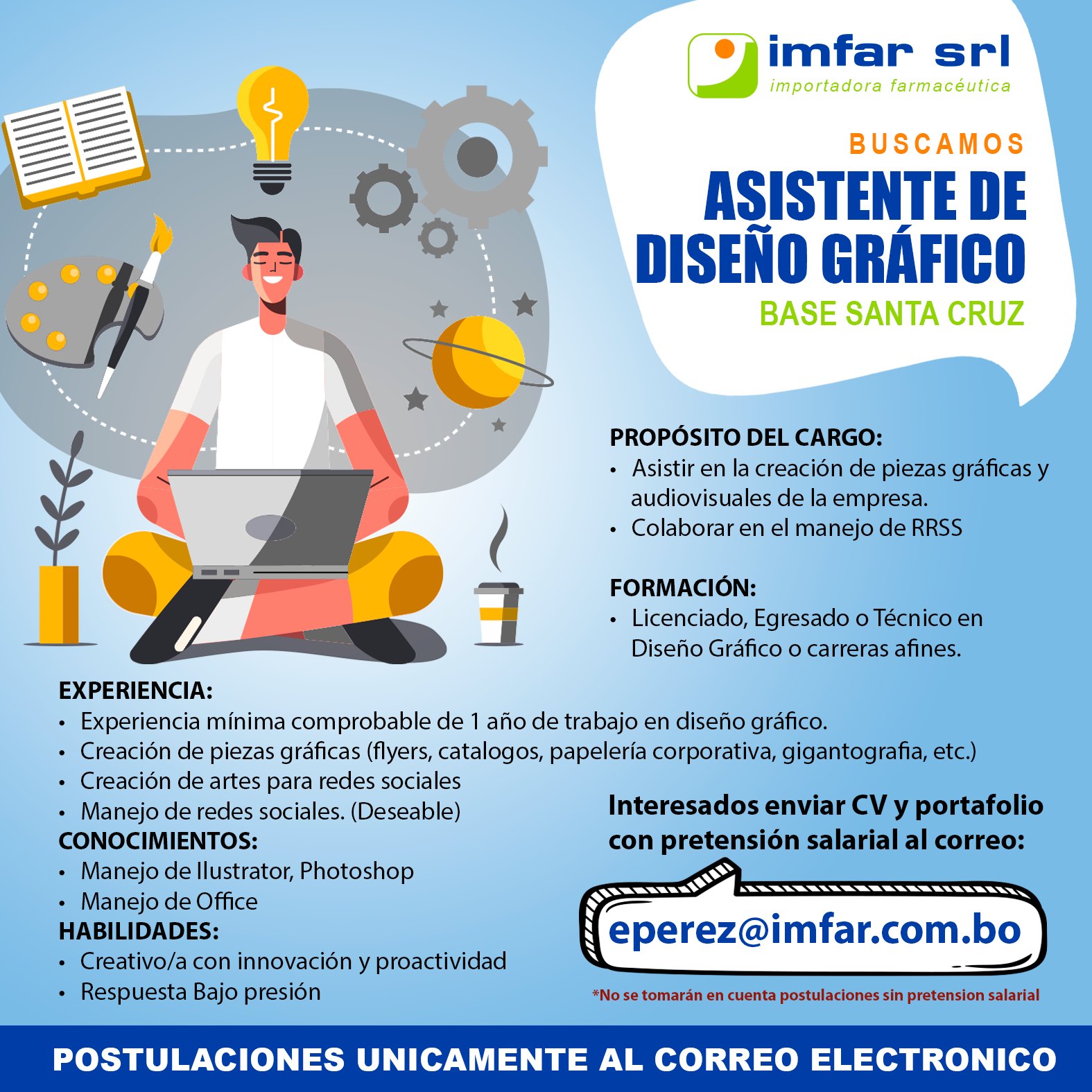 ASISTENTE DE DISEÑO GRÁFICO | Trabajando Bolivia