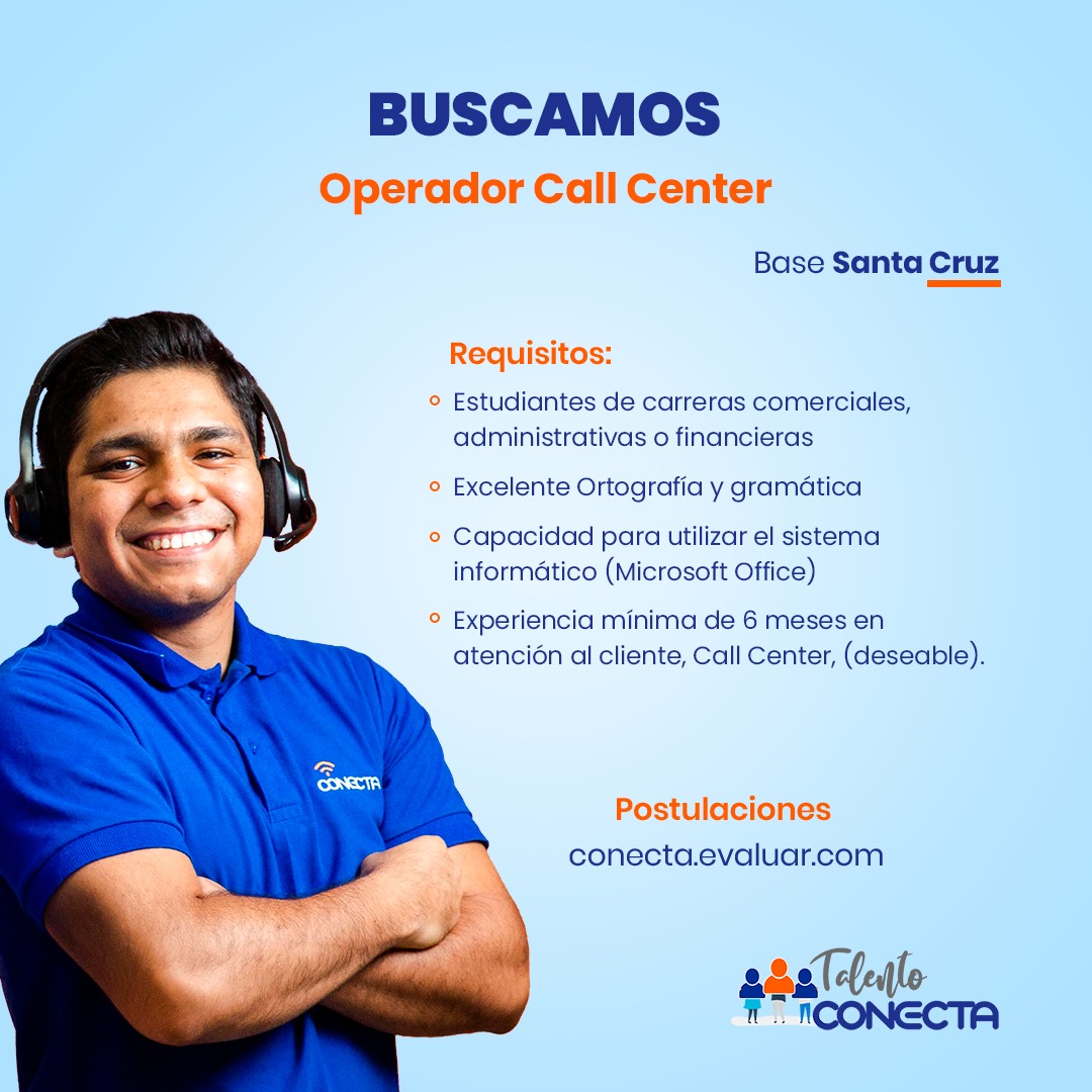 OPERADOR CALL CENTER | Trabajando Bolivia